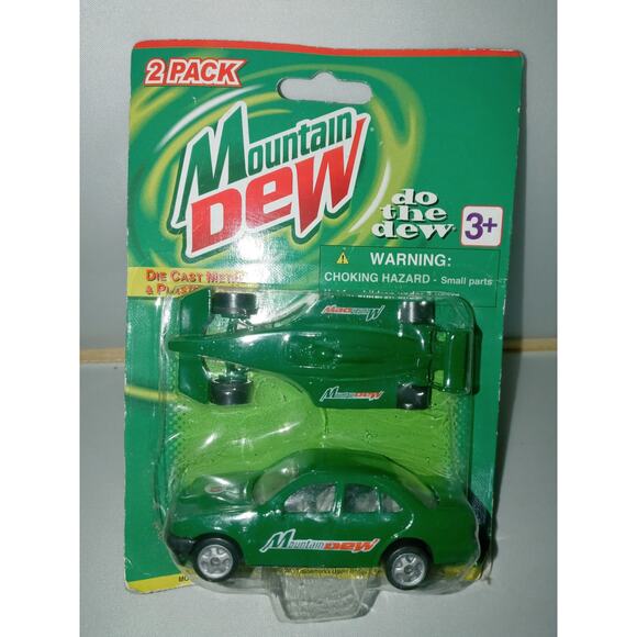 Golden | Toys | New Mountain Dew 2 Pack Die Cast Metal Plastic Parts ...